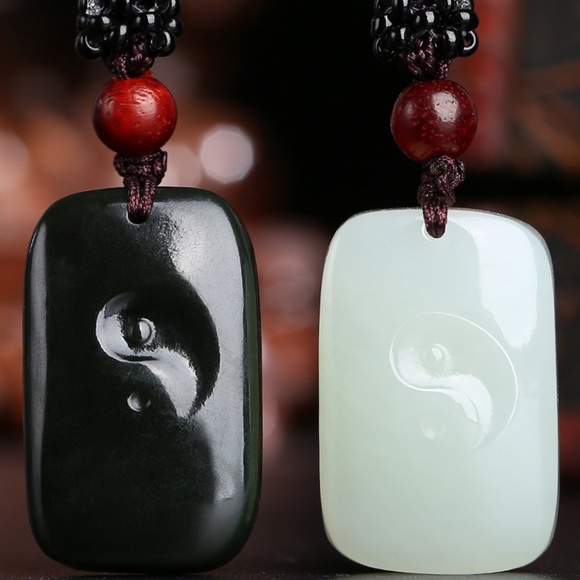 Baikalla Jewelry | Jewelry | White Black Jade Yin Yang Pendant | Poshmark